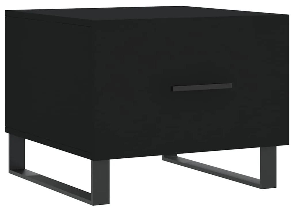 vidaXL Konferenční stolek černý 50 x 50 x 40 cm kompozitní dřevo