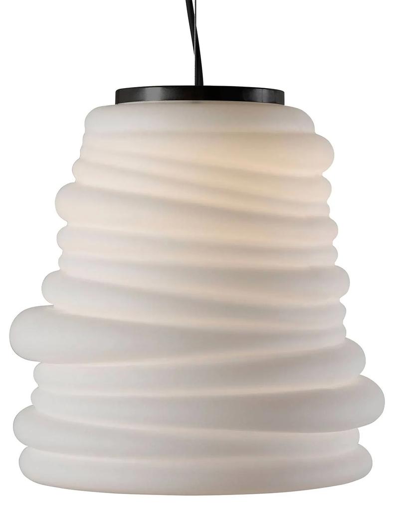 Karman Bibendum LED závěsné světlo, Ø 30 cm, bílá