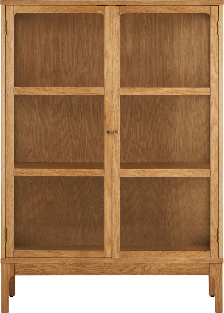 House Nordic Prosklený kabinet ZAMORA 126x90cm dub 3001501