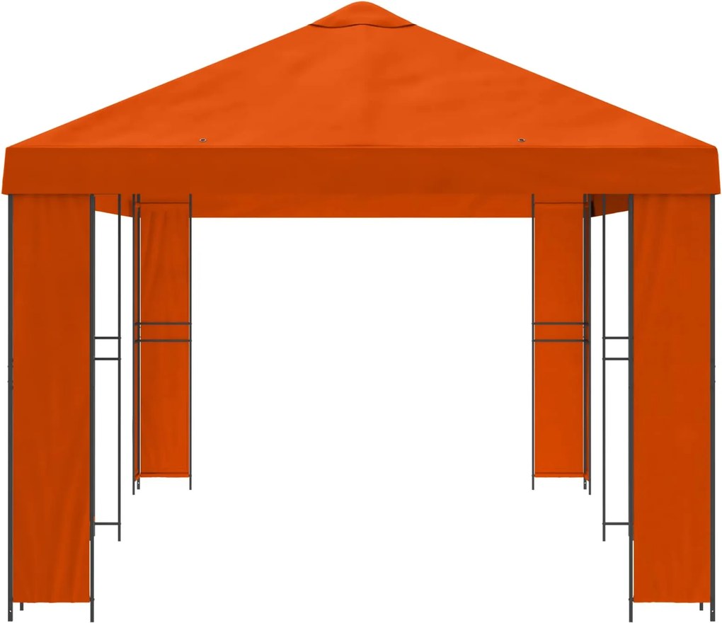 Zahradní altán 6 x 3 m Oranžová Polyester a ocel 190 gsm 3376015