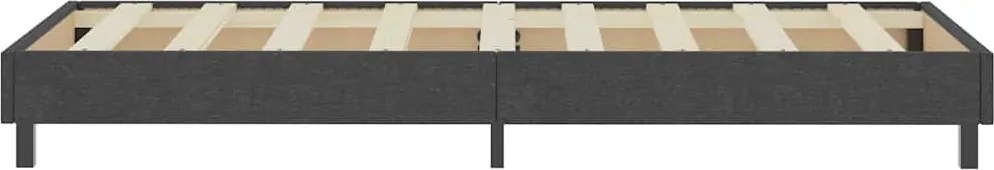 Postel boxspring tmavě šedá textil 100 x 200 cm 3054706