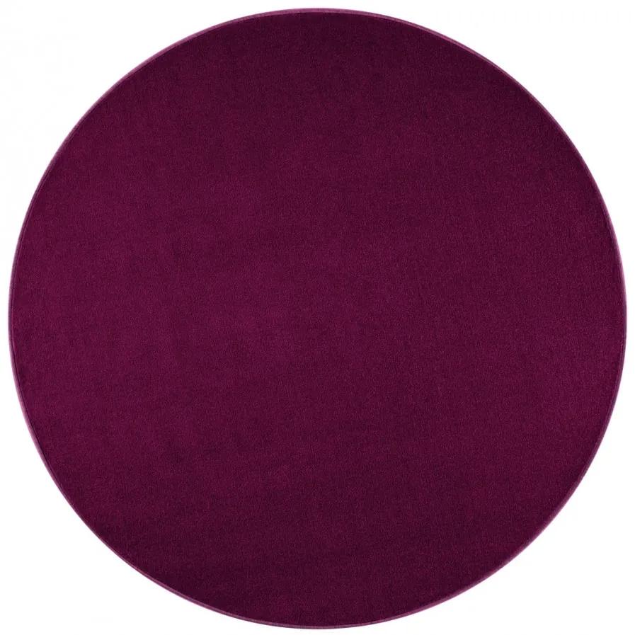 Hans Home | Kusový koberec Nasty 102368 Brombeer Violett kruh, fialová