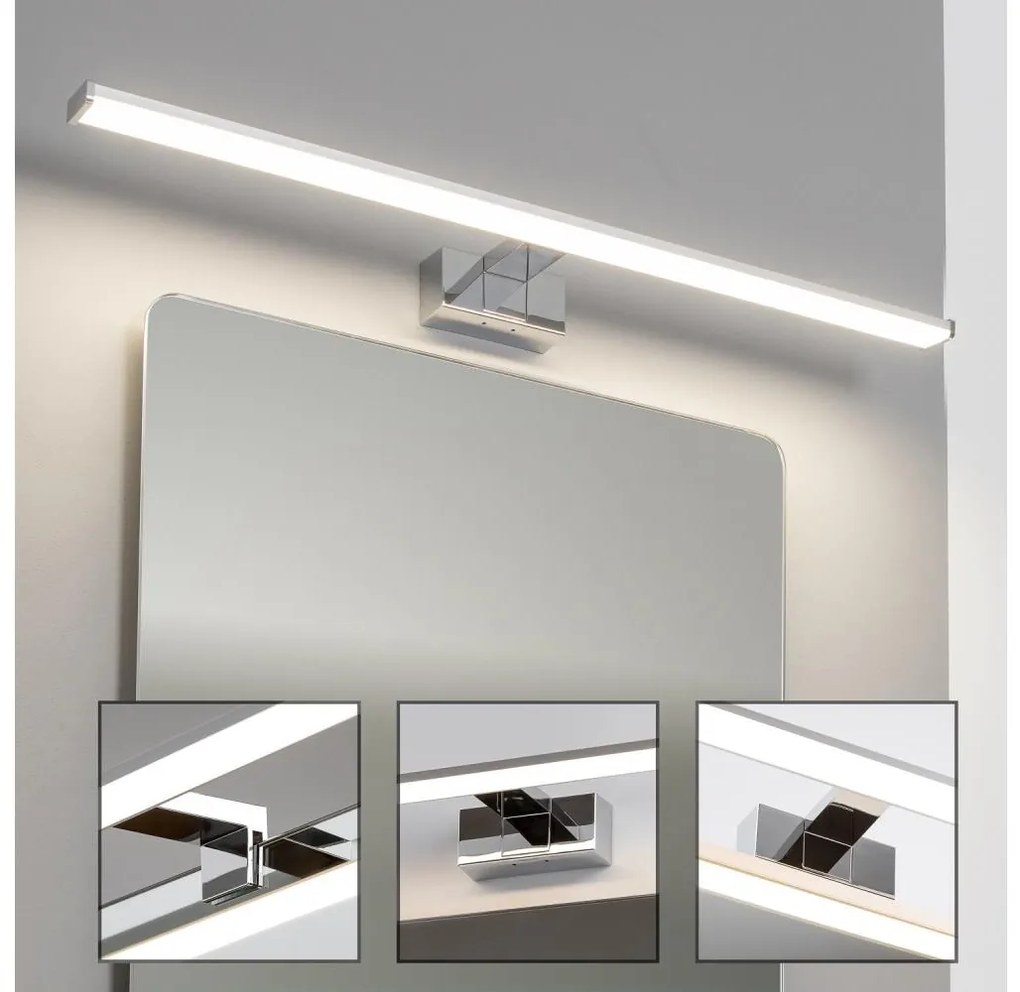 Brilagi - LED Koupelnové osvětlení zrcadla VESTRA LED/15W/230V 80 cm IP44 chrom FG-M1-C02-800-CHR