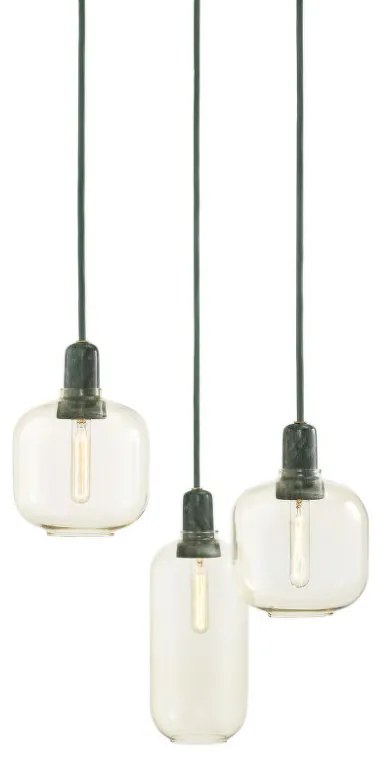 Normann Copenhagen Závěsná lampa Amp Large, gold/green 502119