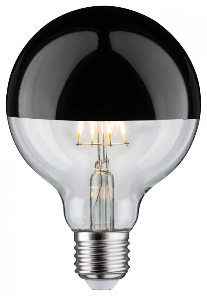 Paulmann LED Globe 95 zrcadlový svrchlík černý chrom 5W E27 teplá bílá stmívatelné 285.47 P 28547 28547