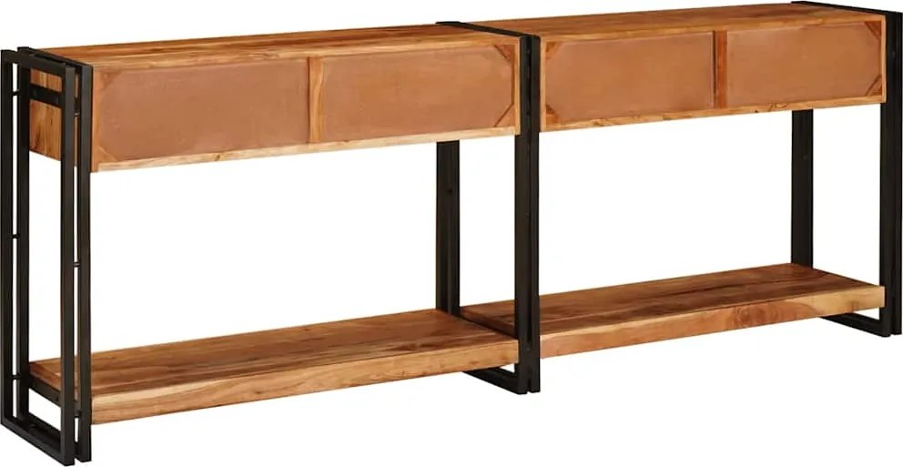 Konzolové stolky 2 ks Hnědá 200 x 33 x 75 cm 3324227