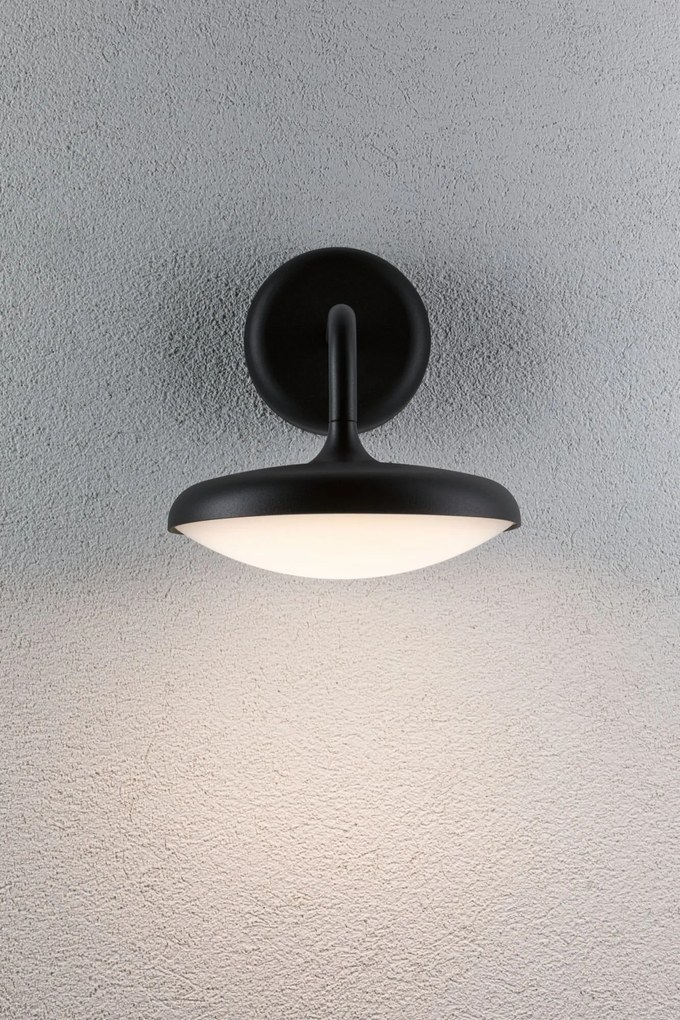 P 94758 LED venkovní nástěnné svítidlo Nostro IP44 kruhové 180x250mm 3000K 10W 230V antracit hliník - PAULMANN