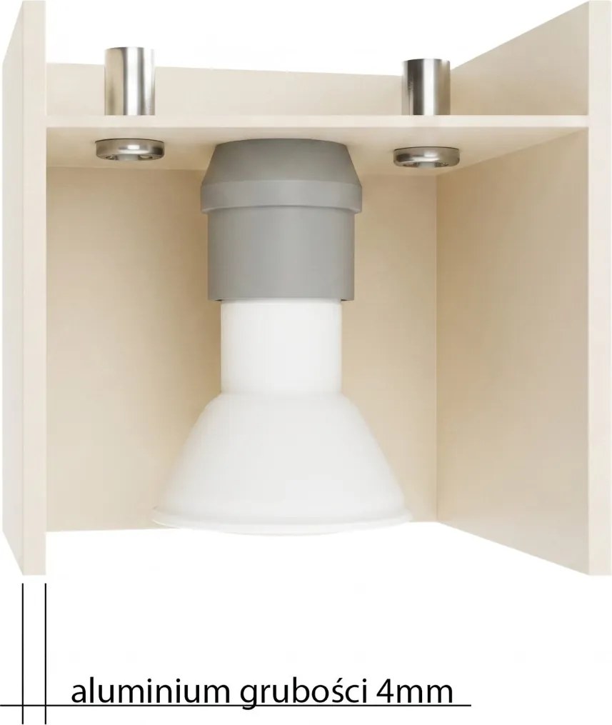 Sollux Lighting Nástěnné svítidlo QUAD 1 béžové