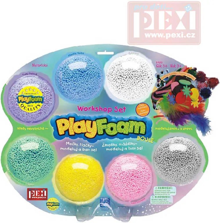 _Ostatní 1_ PlayFoam pěnová kuličková modelína workshop boule set 7ks 35ei9272