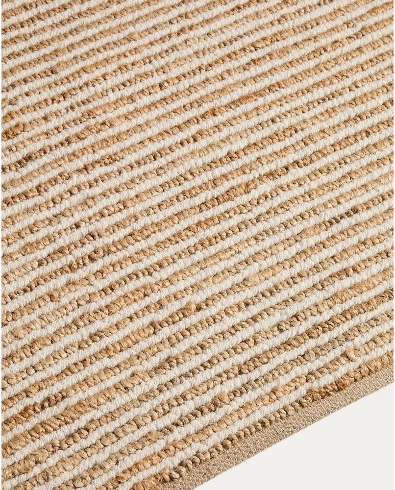 Ručně tkaný jutový koberec v přírodní barvě 200x300 cm Derule – Kave Home