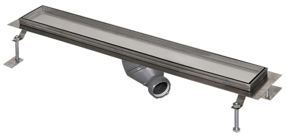 Sanela - Sprchový žlab pro dlažbu, do prostoru, délka 75 cm, nerez SLKN 09