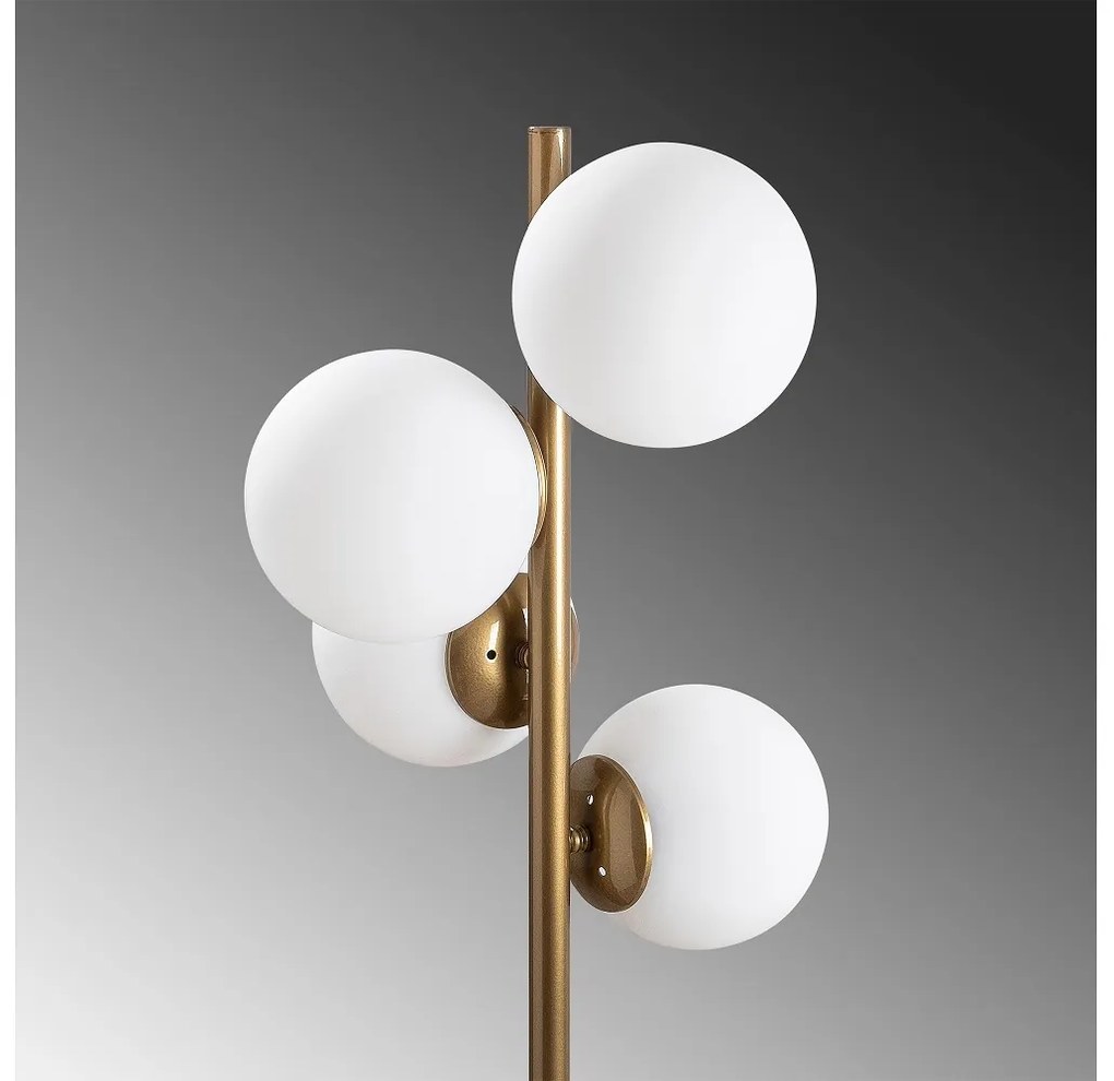 Designová stojanová lampa Qunsia 130 cm zlatá