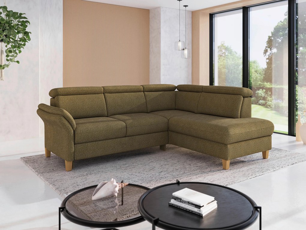 XXXLutz ROHOVÁ SEDAČKA, textil, olivově zelená Sit & More - Sedací soupravy - 00014402575R