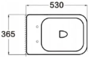 Závěsný set Mexen Fenix + WC TEO Rimless černá 51 x 36 cm + pomalu padající deska Slim, 60100 + 3385XX85