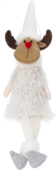 Flamenco Mystique VÁNOČNÍ sob sedící 37 cm s plyšem RSN01B