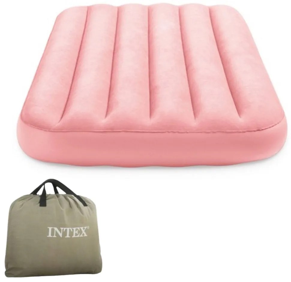 Intex nafukovací postel dětská kidz airbed, růžová