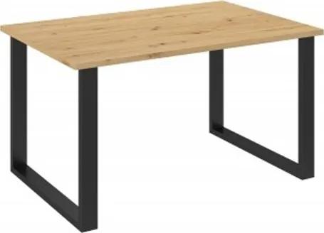 Falco Jídelní stůl Indigo 90x185 dub artisan/černý kov