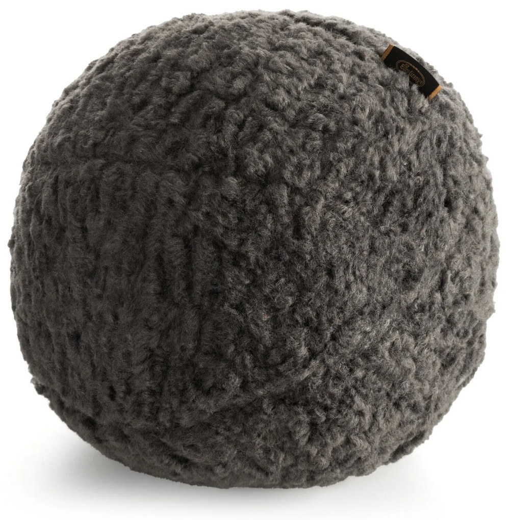 DEKORAČNÍ POLŠTÁŘ BUKLA09 (FI) 24 CM TMAVĚŠEDÁ