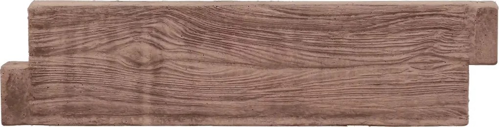 Beves Betonový záhon vyvýšený - imitace dřeva samostatná deska Barva záhonu: Hnědá, Délka: 100 cm