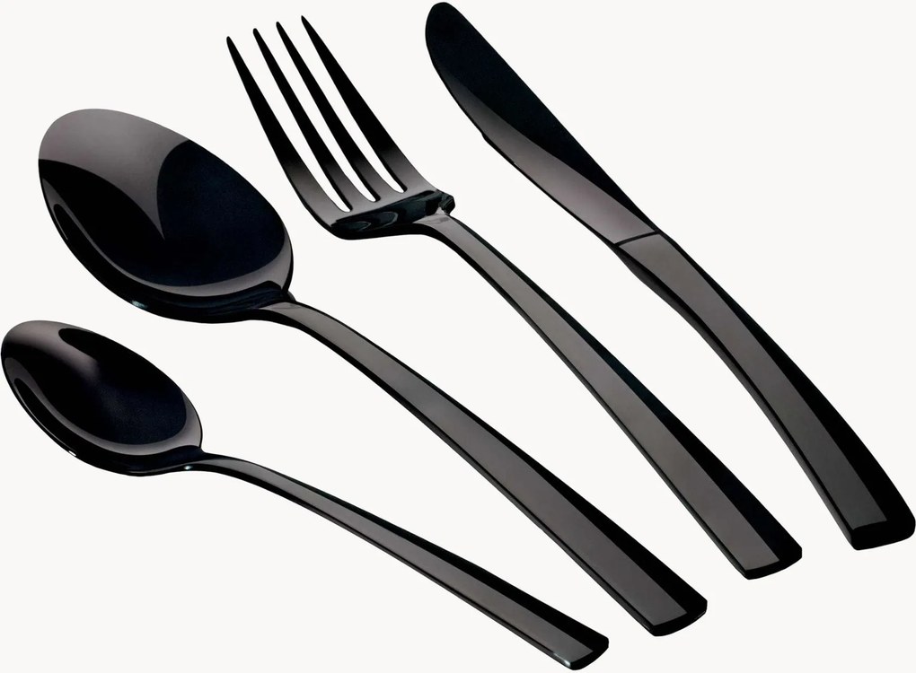 Sada příborů z nerezové oceli Mirror, pro 6 osob, 24 dílů