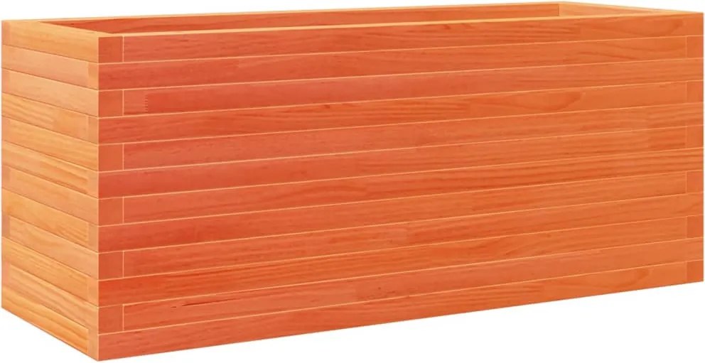 Zahradní truhlík voskově hnědý 110x40x46 cm masivní borovice 3282451