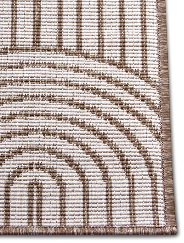 Hanse Home, Kusový koberec Pangli 105850 Linen – na ven i na doma, 200x290, hnědá, chodba / předsíň