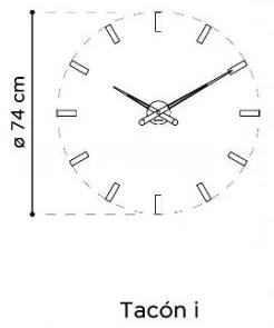Designové nástěnné hodiny Nomon Tacon 12i white 73cm