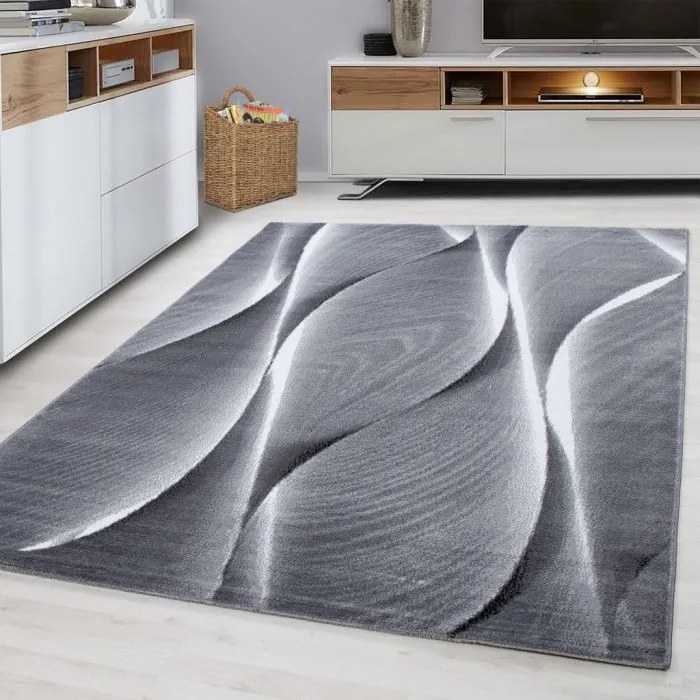 Ayyildiz, Kusový koberec Parma 9310 black, 120x170, šedá, chodba / předsíň