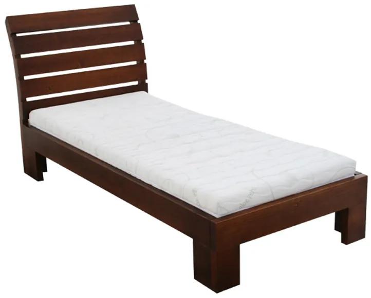 Krajča Jednolůžková postel z masivu Mija 100 x 220 cm Povrchová úprava: Bezbarvý lak PUR, Druh dřeva: Buk