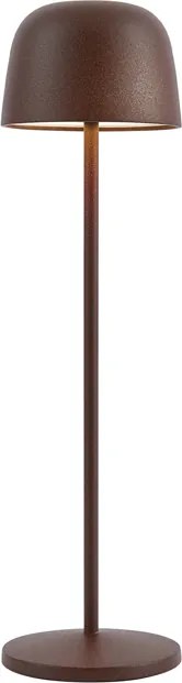 Stolní lampa rezavě hnědá vč. LED dobíjecí s nabíjecí stanicí IP65 - Raika