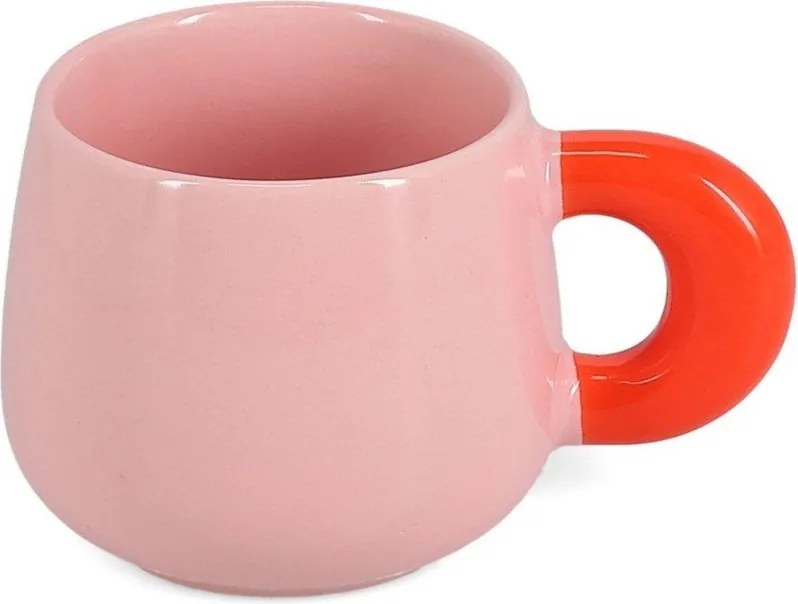 Růžový hrnek z kostního porcelánu 470 ml Coco – ONA