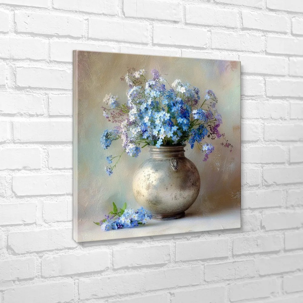 Tištěný obraz na plátně 32x32 cm Forget-me-not – Styler