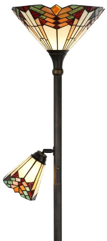 Stojací lampa Tiffany Jannes – 30x178 cm