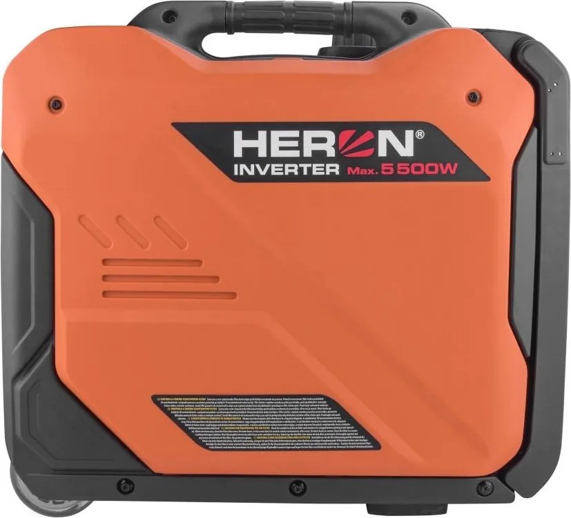 Elektrocentrála digitální invertorová, 5,5 kW, elektrický start, ATS-ready, podvozek - HERON