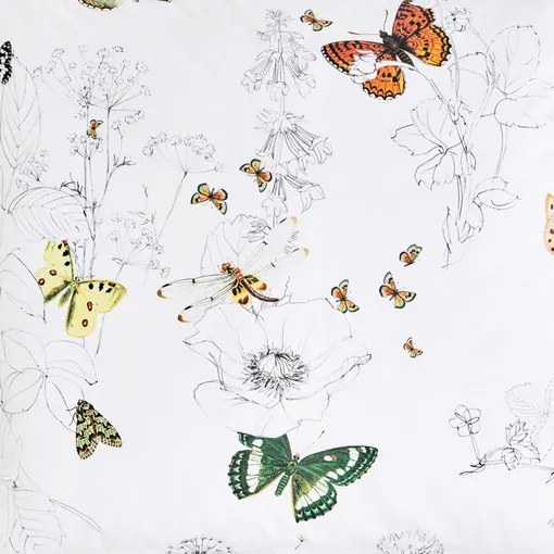 Christian Fischbacher Povlečení na polštář Papillon 40 x 60 cm hotelový uzávěr / kapsa