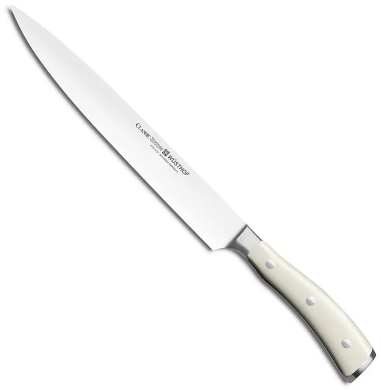 Nůž na šunku CLASSIC IKON Creme White 23 cm Wüsthof Dreizack Solingen