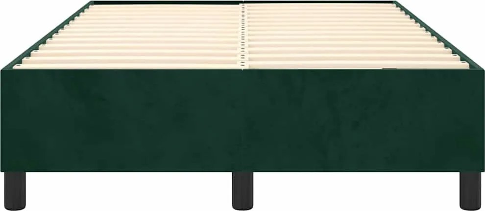 Rám postele s boxspringem tmavě zelená 120 x 200 cm samet 3121111