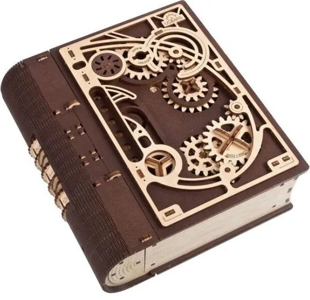 Hračka Ugears 3D dřevěné mechanické puzzle Kniha tajemství [6950374]