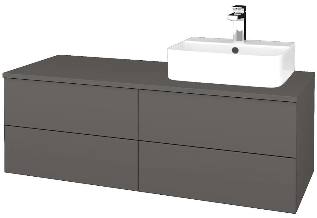 Dřevojas Koupelnová skříňka MODULE SZZ4 120 Varianta: M01 Bílá mat / M01 Bílá mat / Pravé