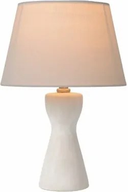 LUCIDE TURA Table Lamp E14 H32cm D20,5cm White, stolní lampa