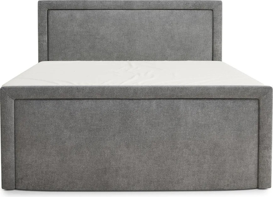 Šedá boxspring postel s úložným prostorem 160x200 cm Fresco – Maison de Rêve