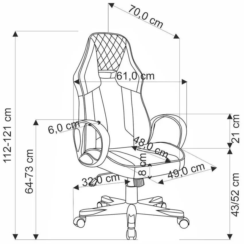 Kancelářské křeslo Rebound, černá / červená