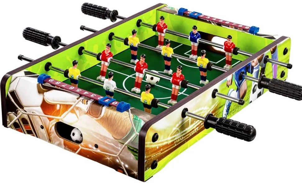 GamesPlanet® 67271 Mini stolní fotbálek, 51 x 31 x 8 cm, potisk