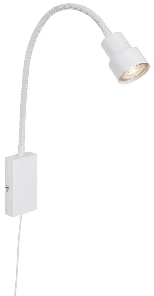 Briloner TUSI Nástěnné LED svítidlo čtecí, bílá, 400 lm, teplá bílá,