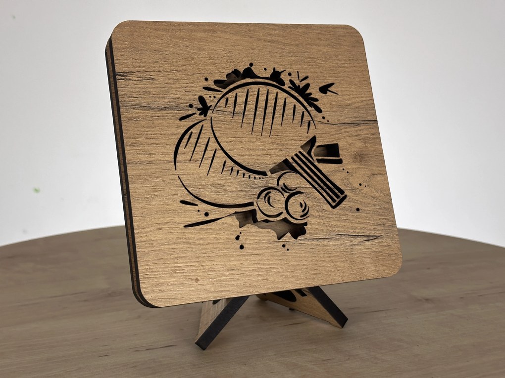 Li-Go "Ping Pong" lampa 19x19cm provedení povrchu: dub světlý