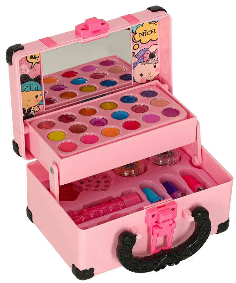Creative Corner Sada na líčení a nehty make-up kosmetika stíny laky kufřík