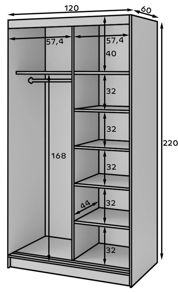 Eltap Šatní skříň Marrphy II
