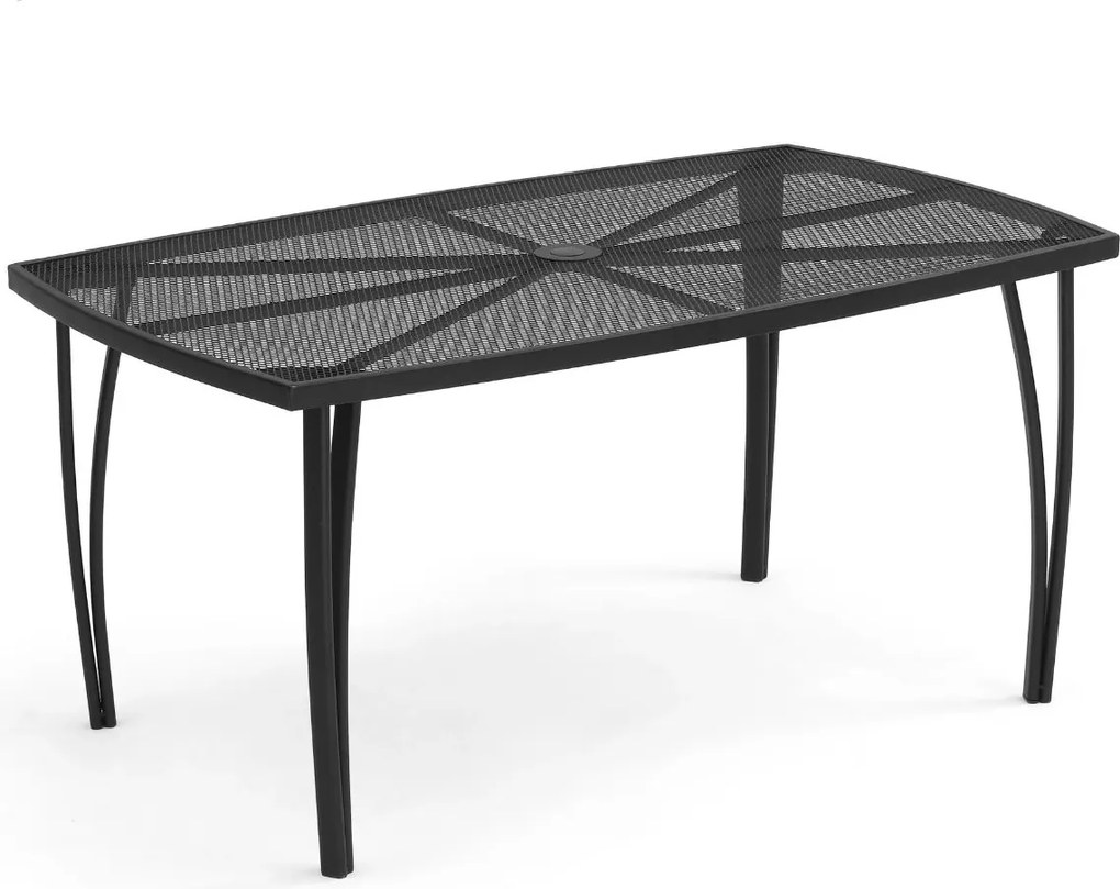 Vikio Zahradní kovový stůl 150x90cm V125C černá