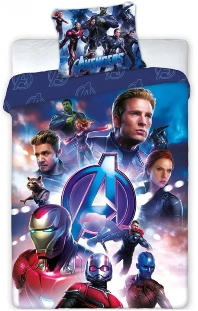 Bavlněné ložní povlečení Avengers - 100% bavlna - 70 x 90 cm + 140 x 200 cm