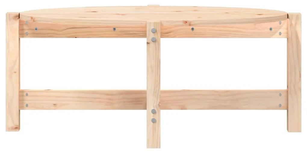 Konferenční stolek 87 x 48 x 35 cm masivní borové dřevo - Default Title